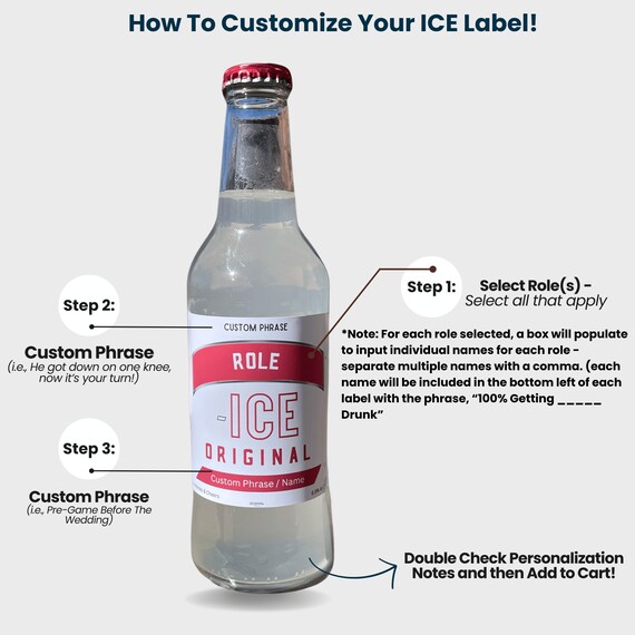 Smirnoff Ice Bottle Label Personalized Smirnoff Vodka Label, Vodka