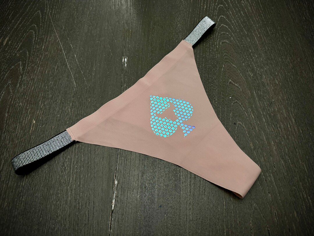 Bull Rider BBC Snowbunny THONG - QOS Hotwife Strap Pantys Sparkly Strap ...