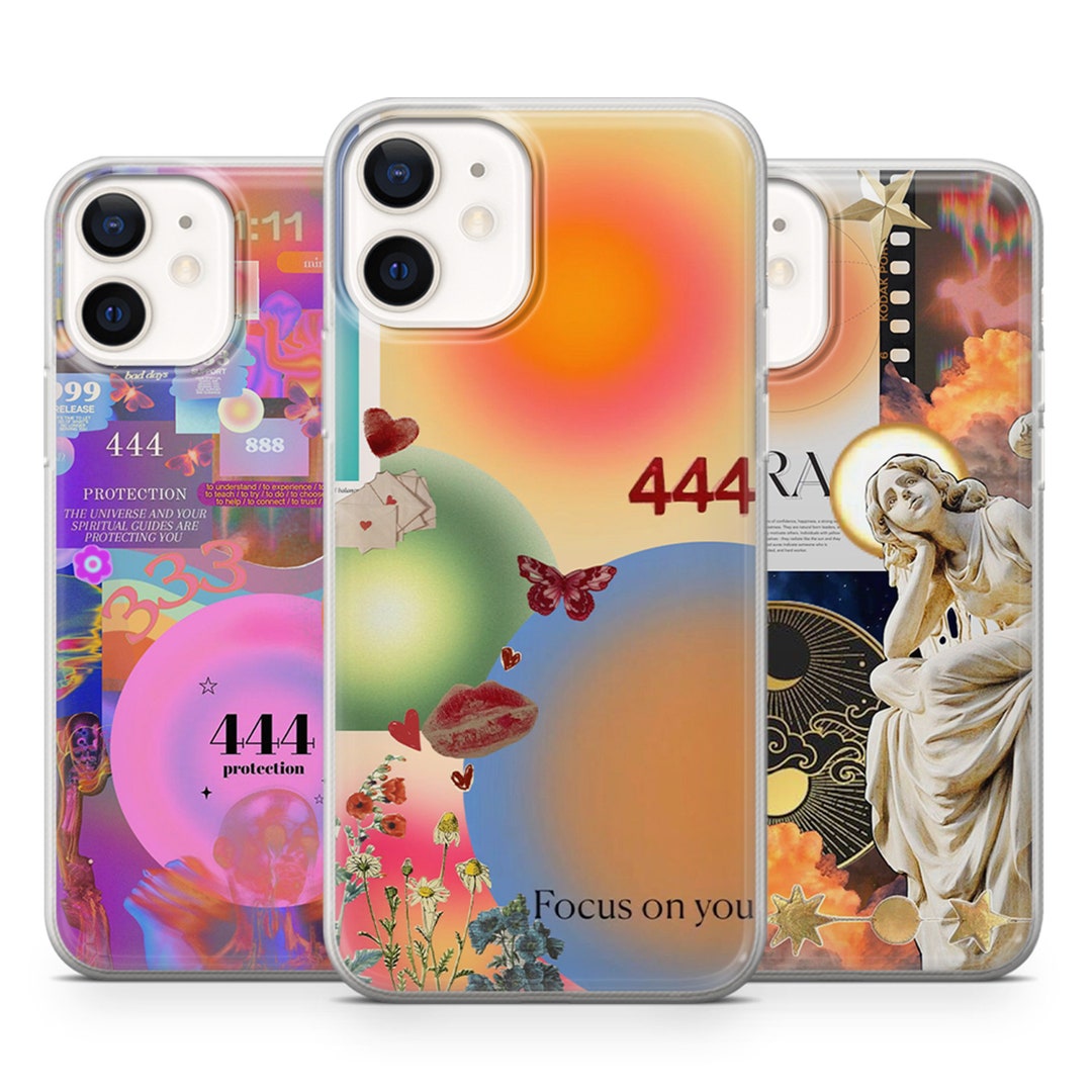 Angel Number Phone Case Aura Cover for iPhone 14 13 12 11 X 8 Samsung ...
