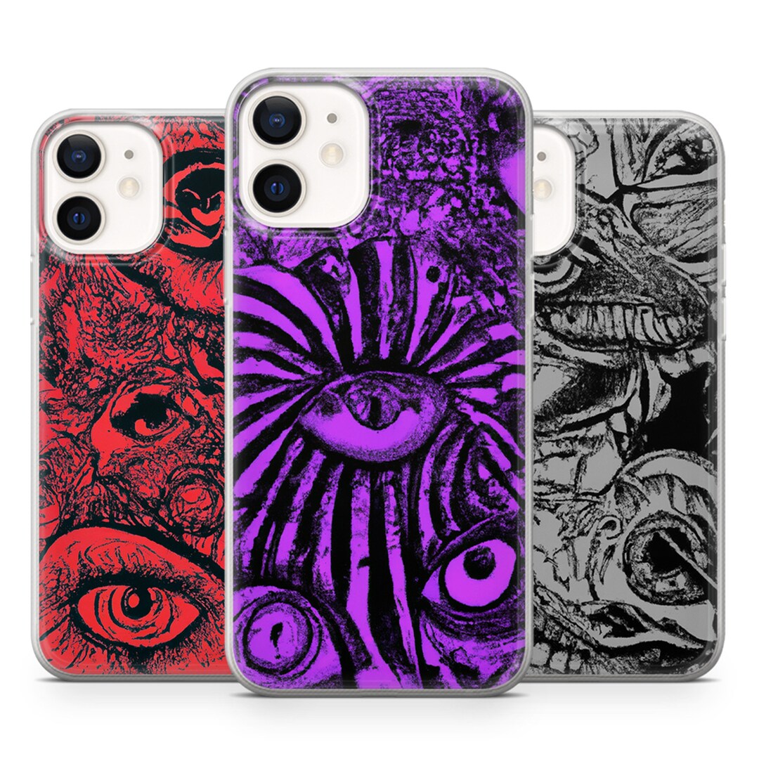Gore Eyes Phone Case Creepy Cover for iPhone 15 14 13 12 11 X 8 Samsung ...