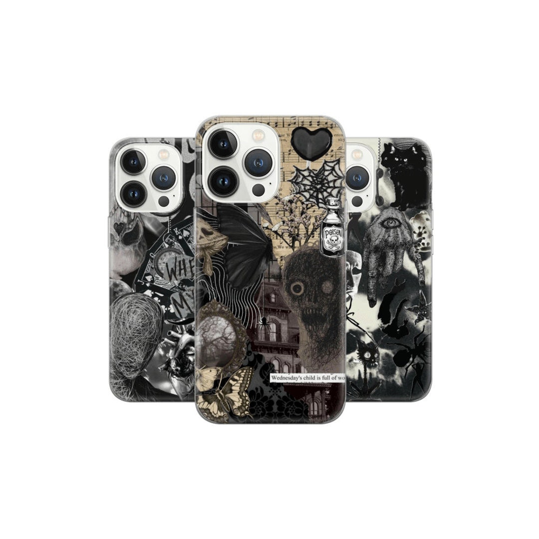 Dark Gothic Art Phone Case Weir Gore Cover for Iphone16 15 14 13 12 Pro ...