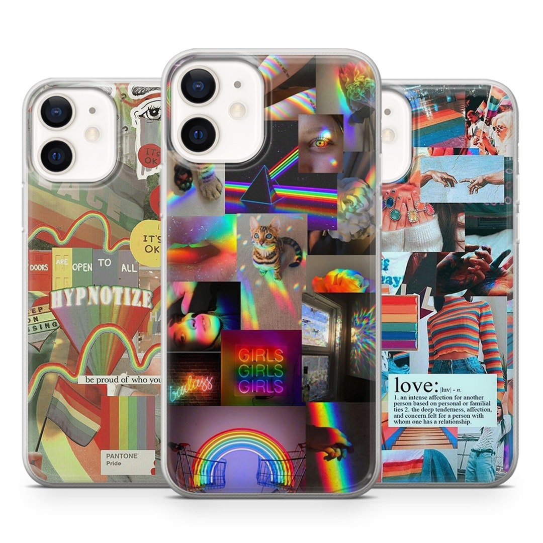 LGBTQ Collage Phone Case Gay Aesthetic Cover for iPhone 15 14 13 12 11 ...