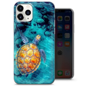 Sea Turtle Phone Case Ocean Cover for iPhone 16 15 14 13 12 11 X ...