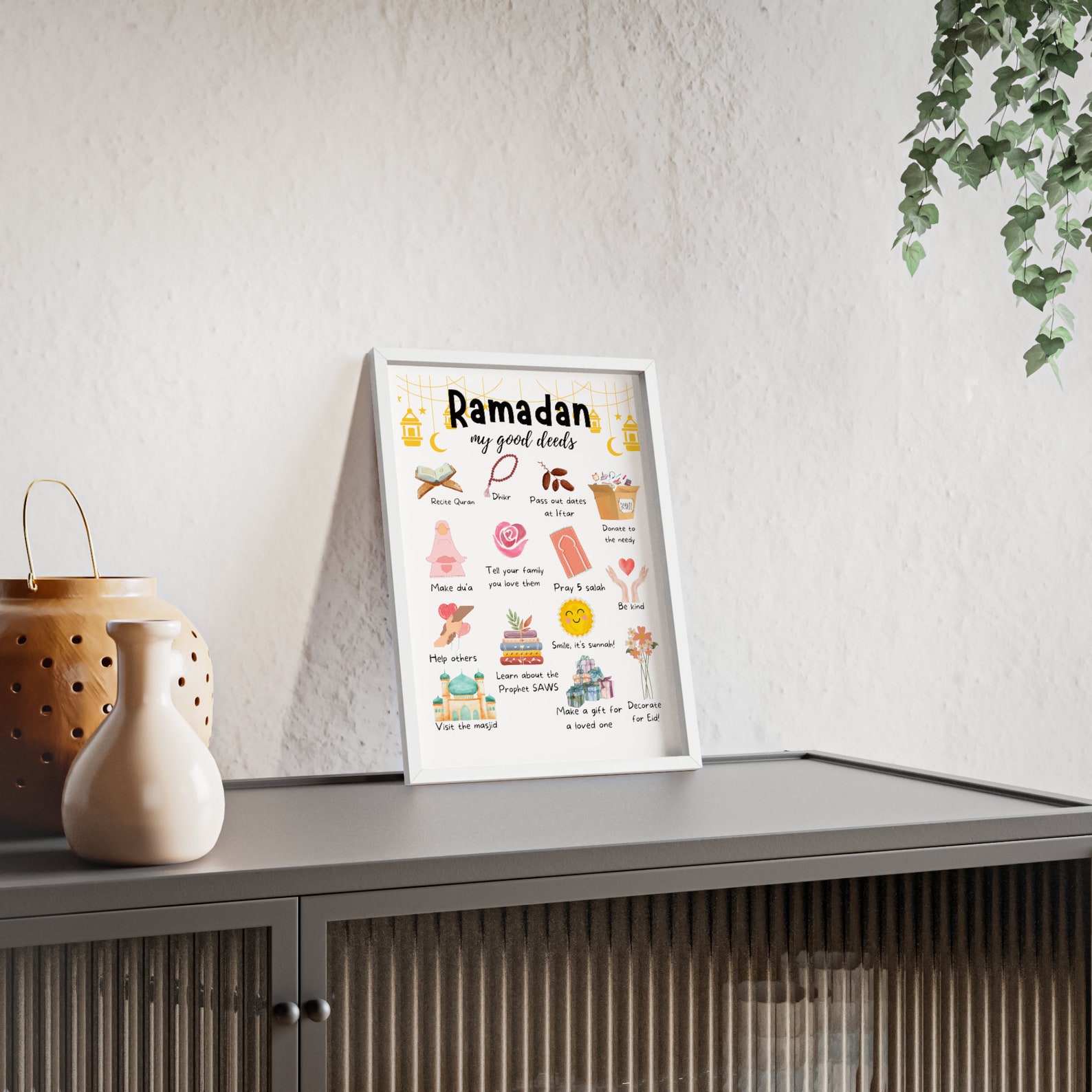 Ramadan Printable for Kids | Ramadan Deeds Poster for Children ...