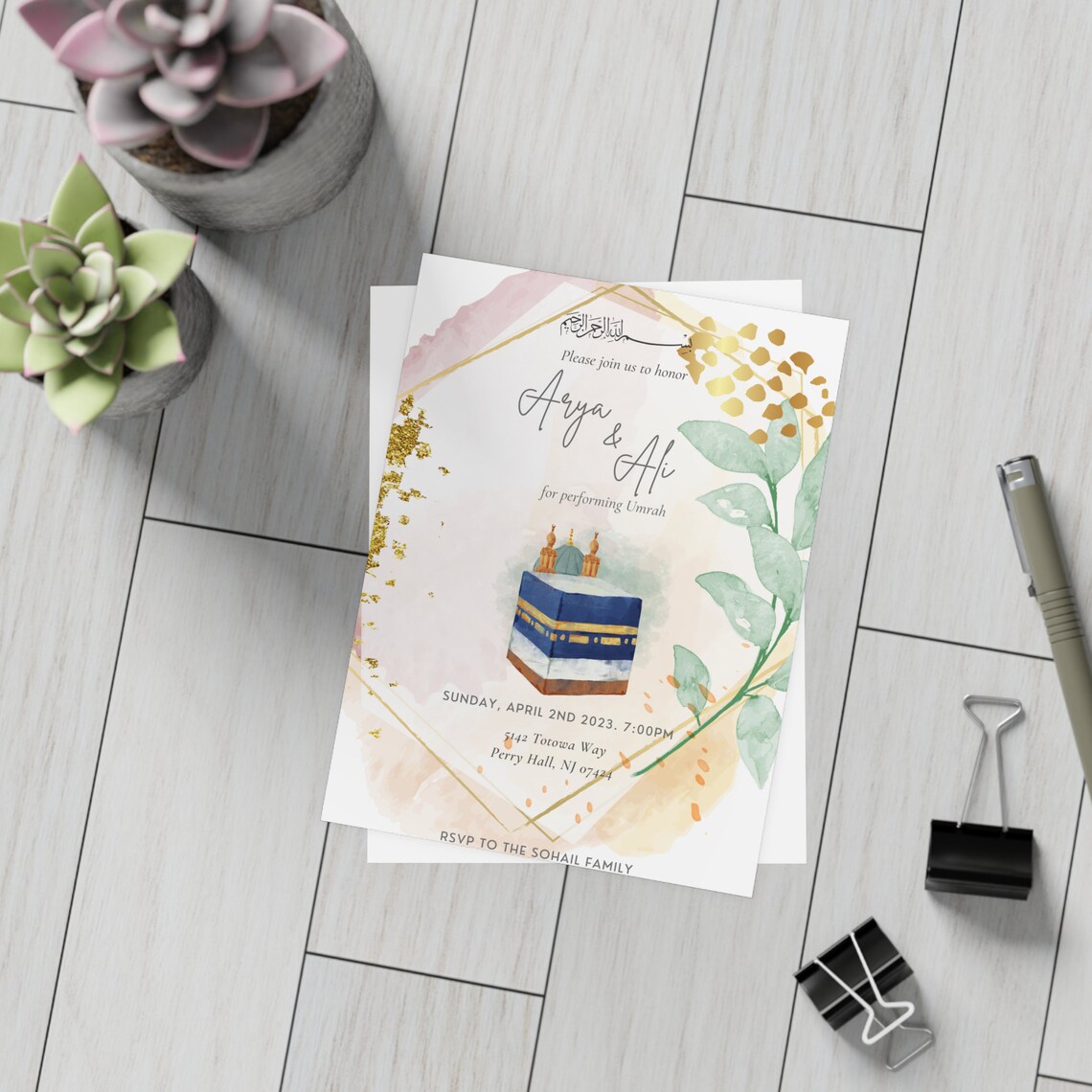 Umrah Party Invitation | Digital Download | Hajj Party | Umrah Gifts ...