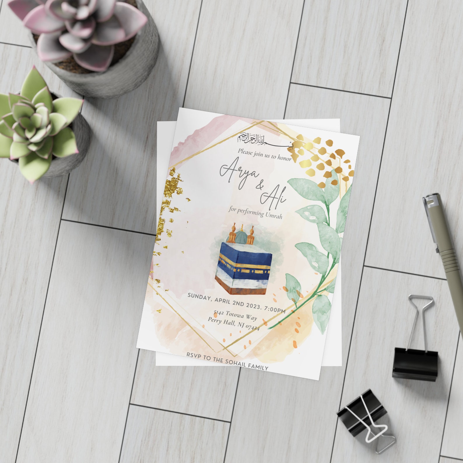 Umrah Party Invitation | Digital Download | Hajj Party | Umrah Gifts ...