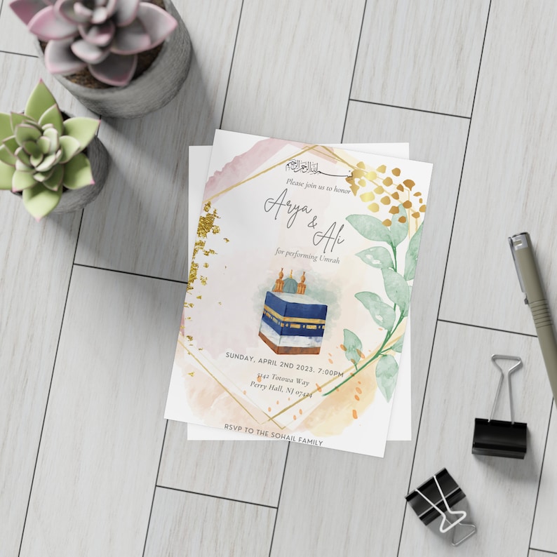 Umrah Party Invitation | Digital Download | Hajj Party | Umrah Gifts ...