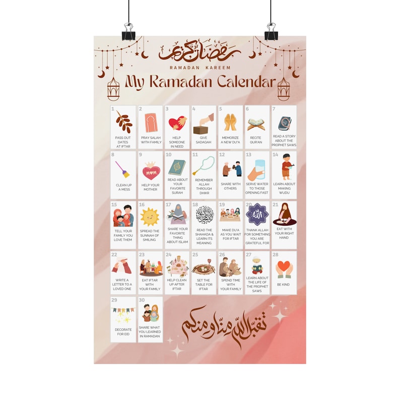 Ramadan Printable for Kids | Ramadan Calendar for Children | Toddler ...