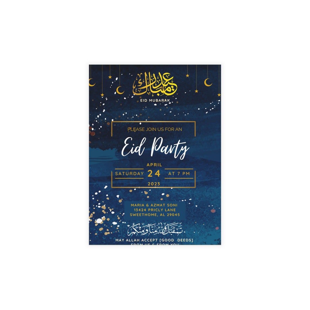 Eid Party Invitation | Digital Download | Eid Al Fitr Gift | Muslim ...