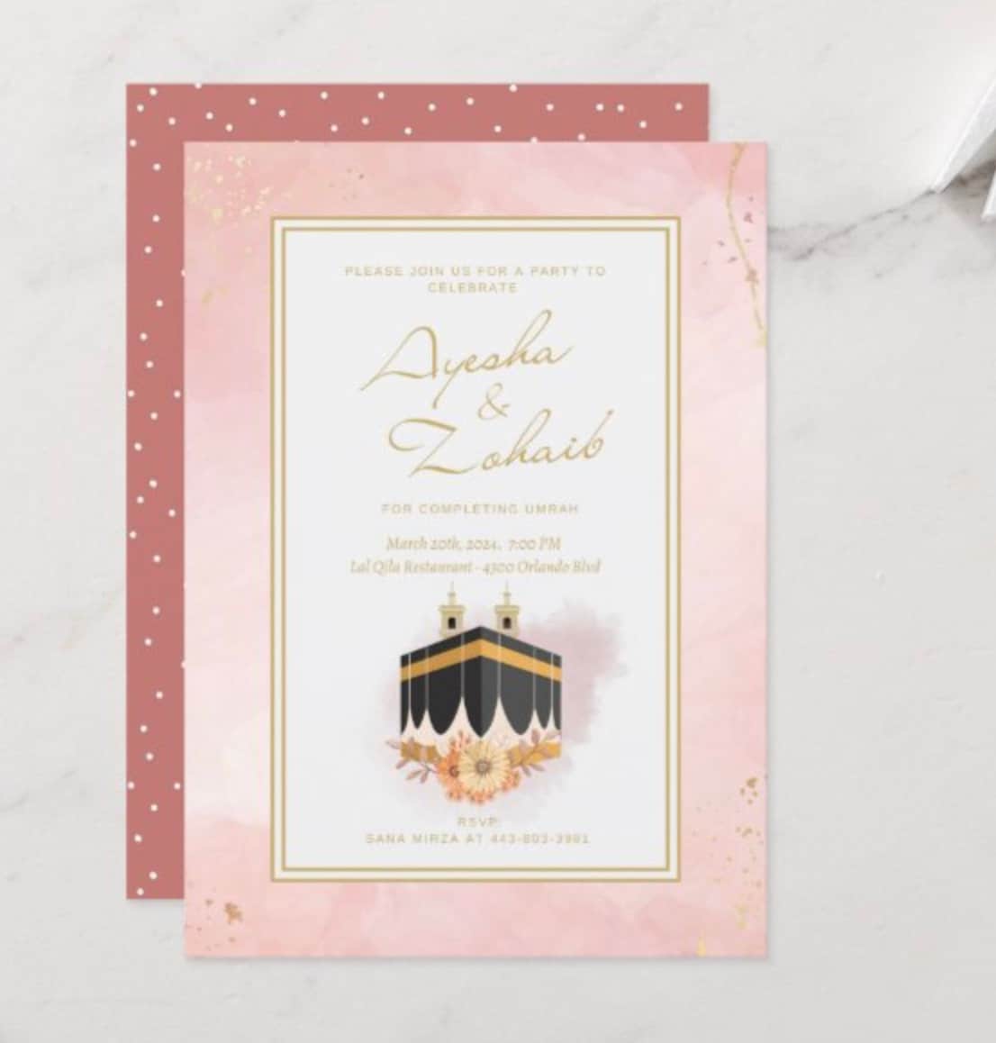 Umrah Party Invitation | Digital Download | Umrah Gifts | Muslim Invite ...