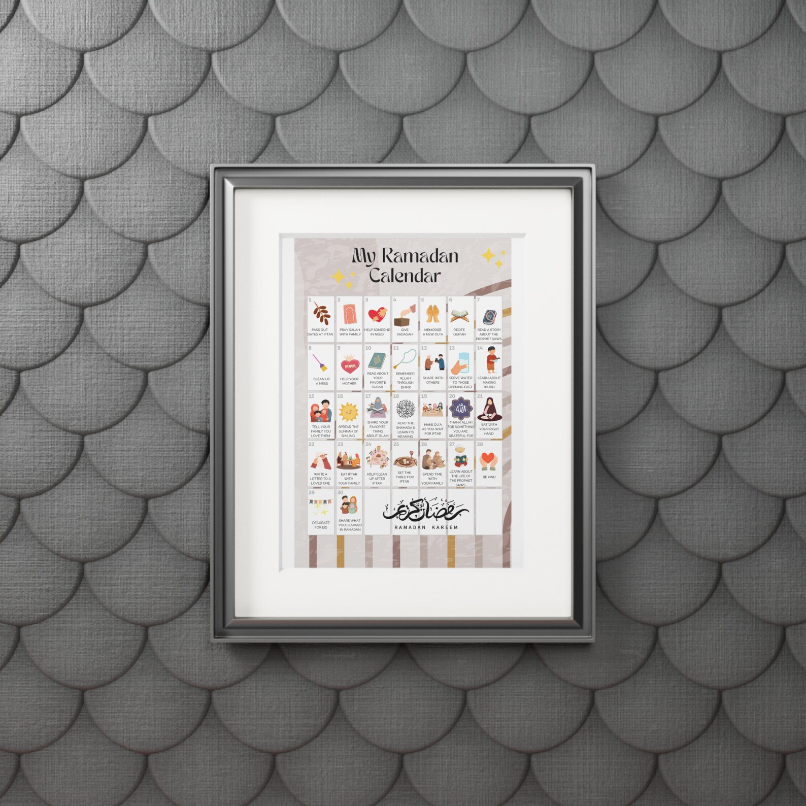 Ramadan Printable for Kids | Ramadan Calendar for Children | Toddler ...