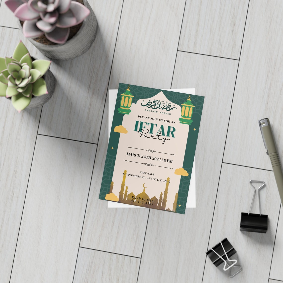 Iftar Party Invitation | Digital Virtual | Ramadan Kareem | Muslim ...