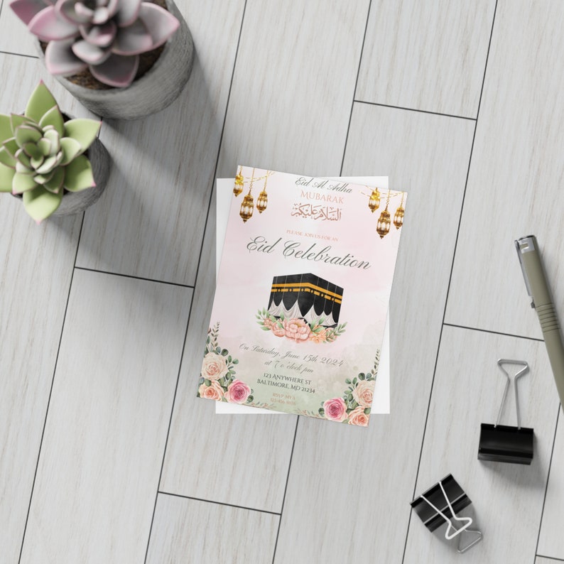 Eid Celebration Invitation | Digital Download | Eid Al Adha Invite ...