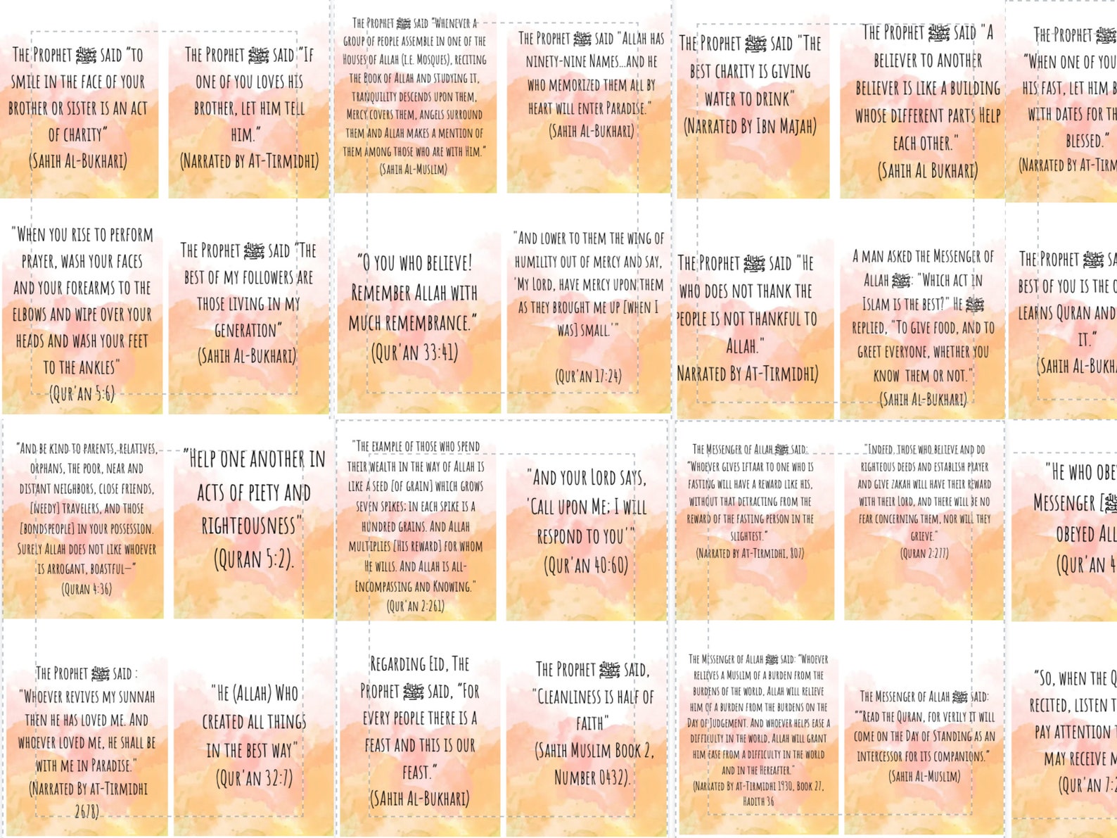 Ramadan Printable for Kids | 30 Day Challenge | Ramadan Deeds Card for ...