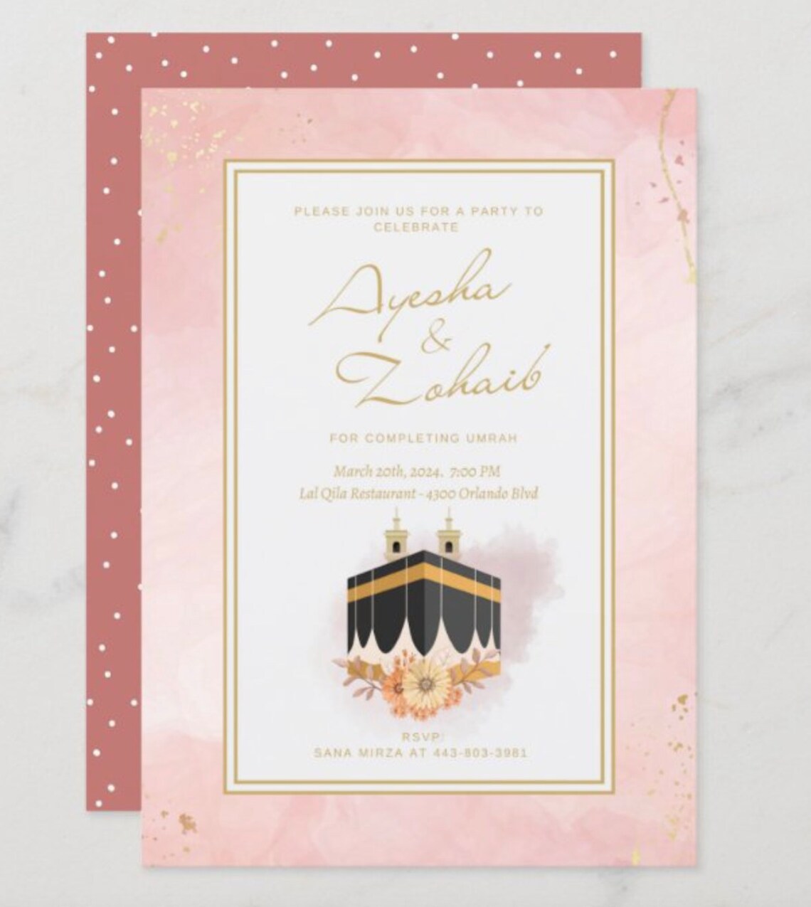 Umrah Party Invitation | Digital Download | Umrah Gifts | Muslim Invite ...