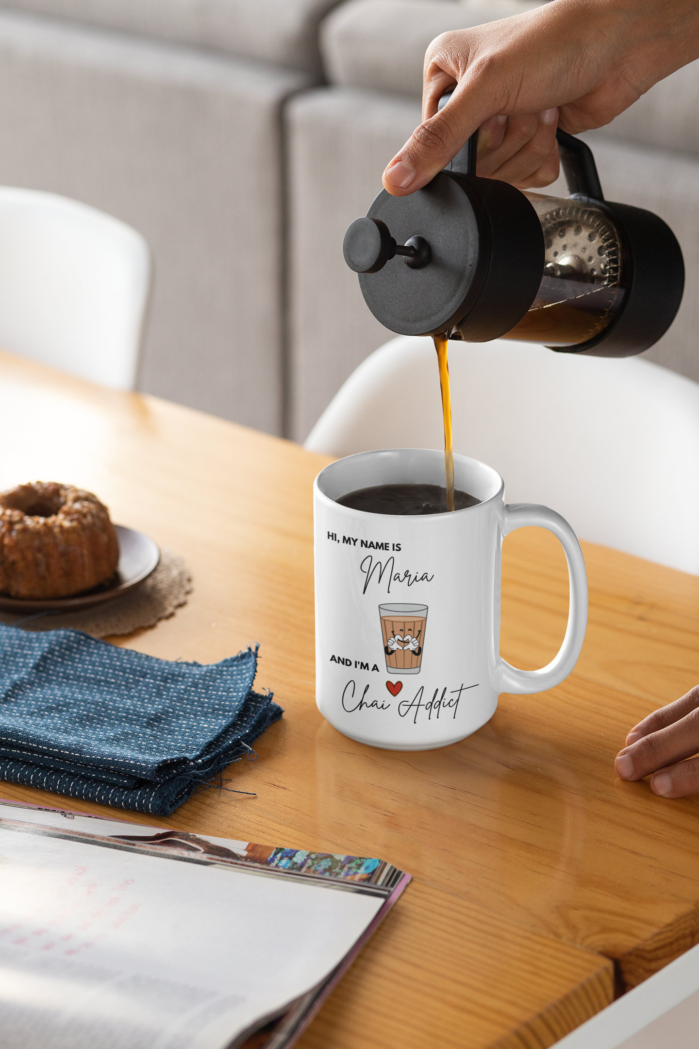 Personalized Tea Mug | Gift for Chai Lover | Cup for Doodh Patti | Cha ...