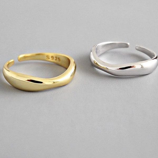 Shiny Silver Ring - Etsy