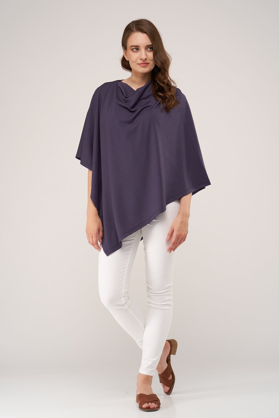 Australian Luxurious Superfine Merino Wool Purple Grape Jersey Classic ...