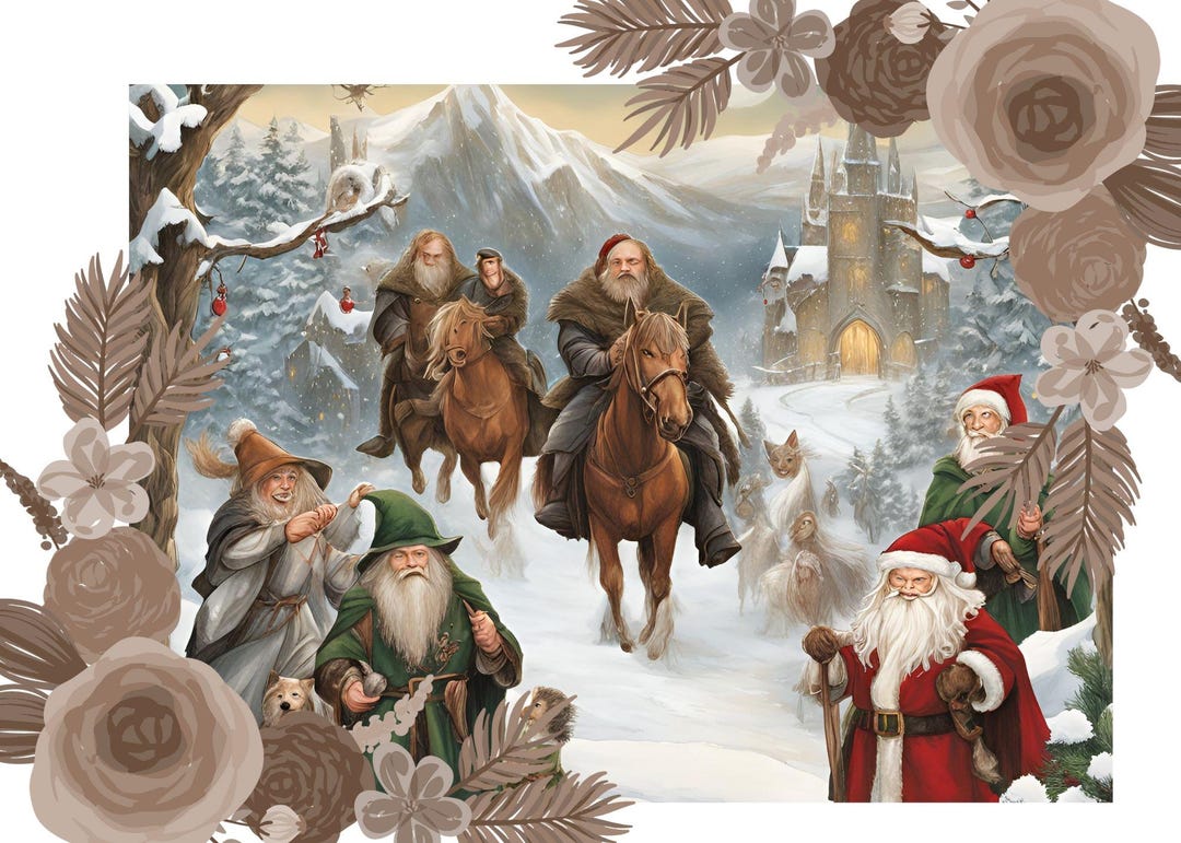 Printable Christmas Card, Digital Download Happy Holidays Christmas ...