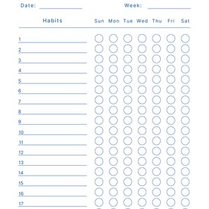 NEW 2025 Printable & Digital Habit Tracker |customizable Monthly ...