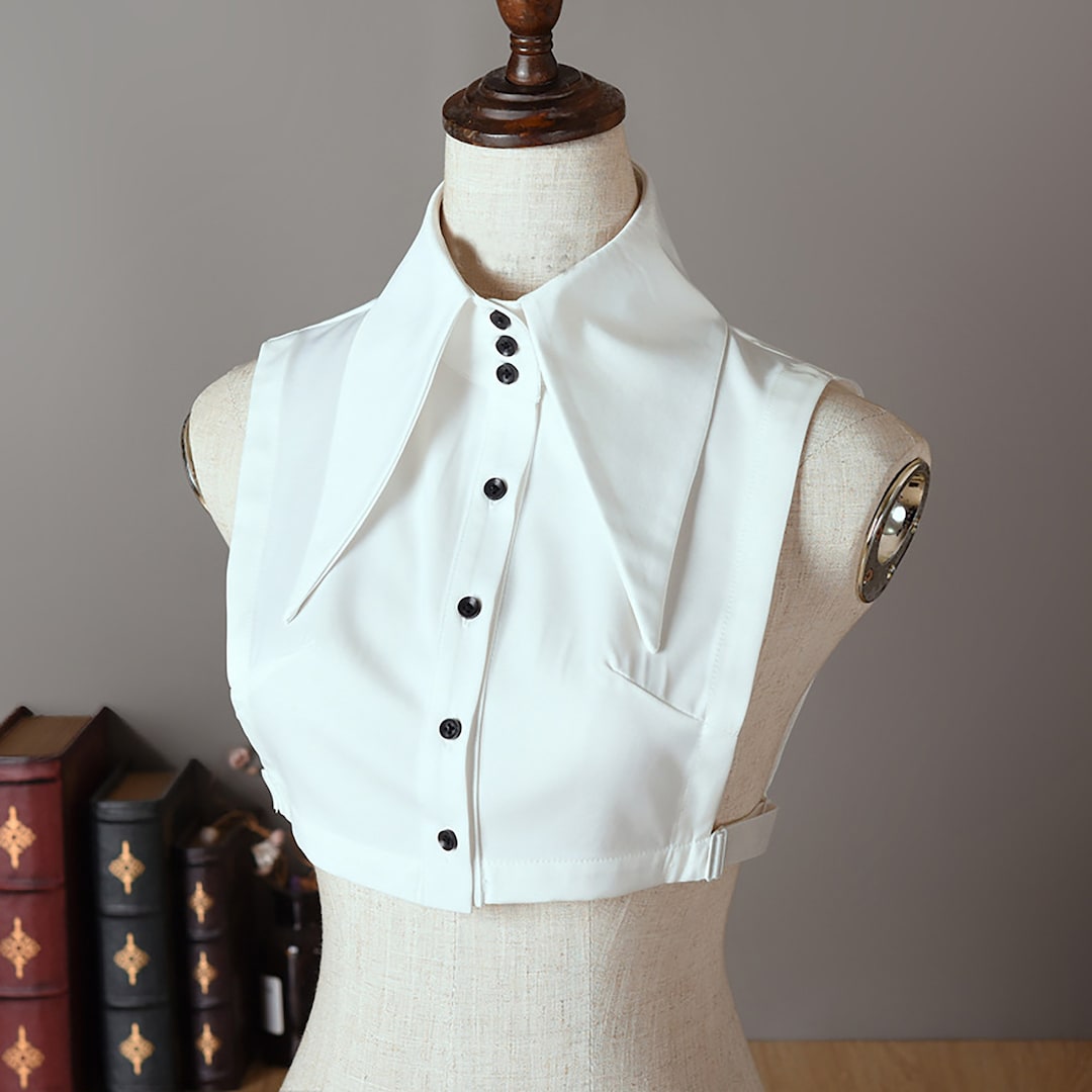 Big Pointed Dicky Collar Oxford Dickies With Oversized Pointy - Etsy