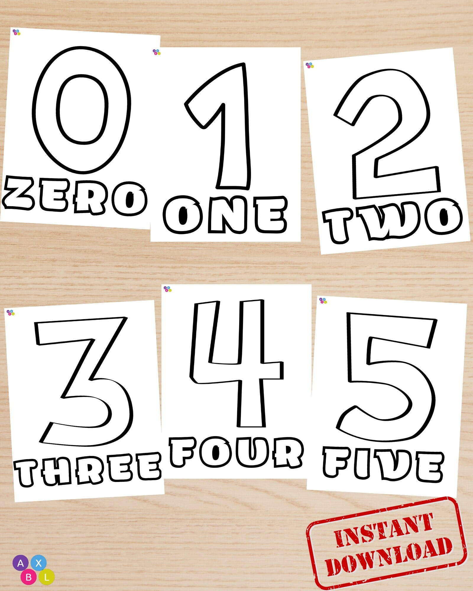 Learning Numbers Kids Coloring Pages| 0-10| (11 Pages) | Printable ...