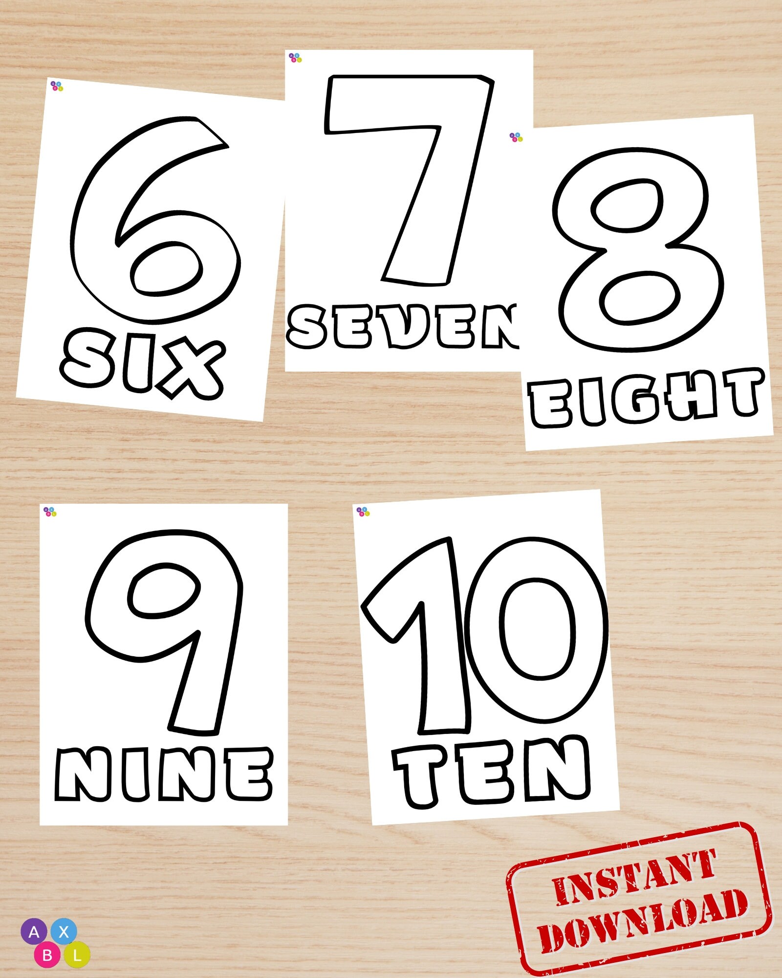 Learning Numbers Kids Coloring Pages| 0-10| (11 Pages) | Printable ...
