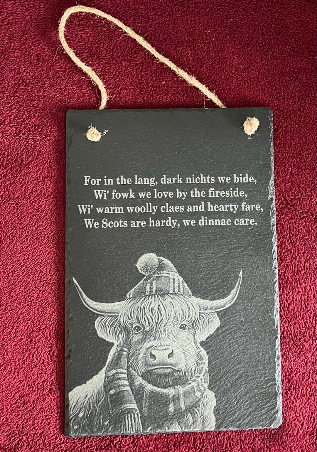 A Highland Cow and Winter Poem. - Etsy
