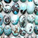 14x10mm Hubei Turquoise Cabochon Blue Green Turquoise Natural Hubei ...