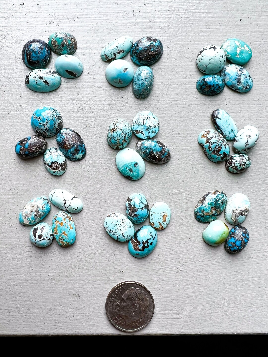 Tibetan Turquoise Cabochon Blue Turquoise Natural - Etsy