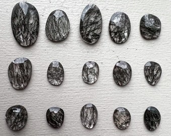 Black Rutile Quartz Loose Gemstones - Etsy