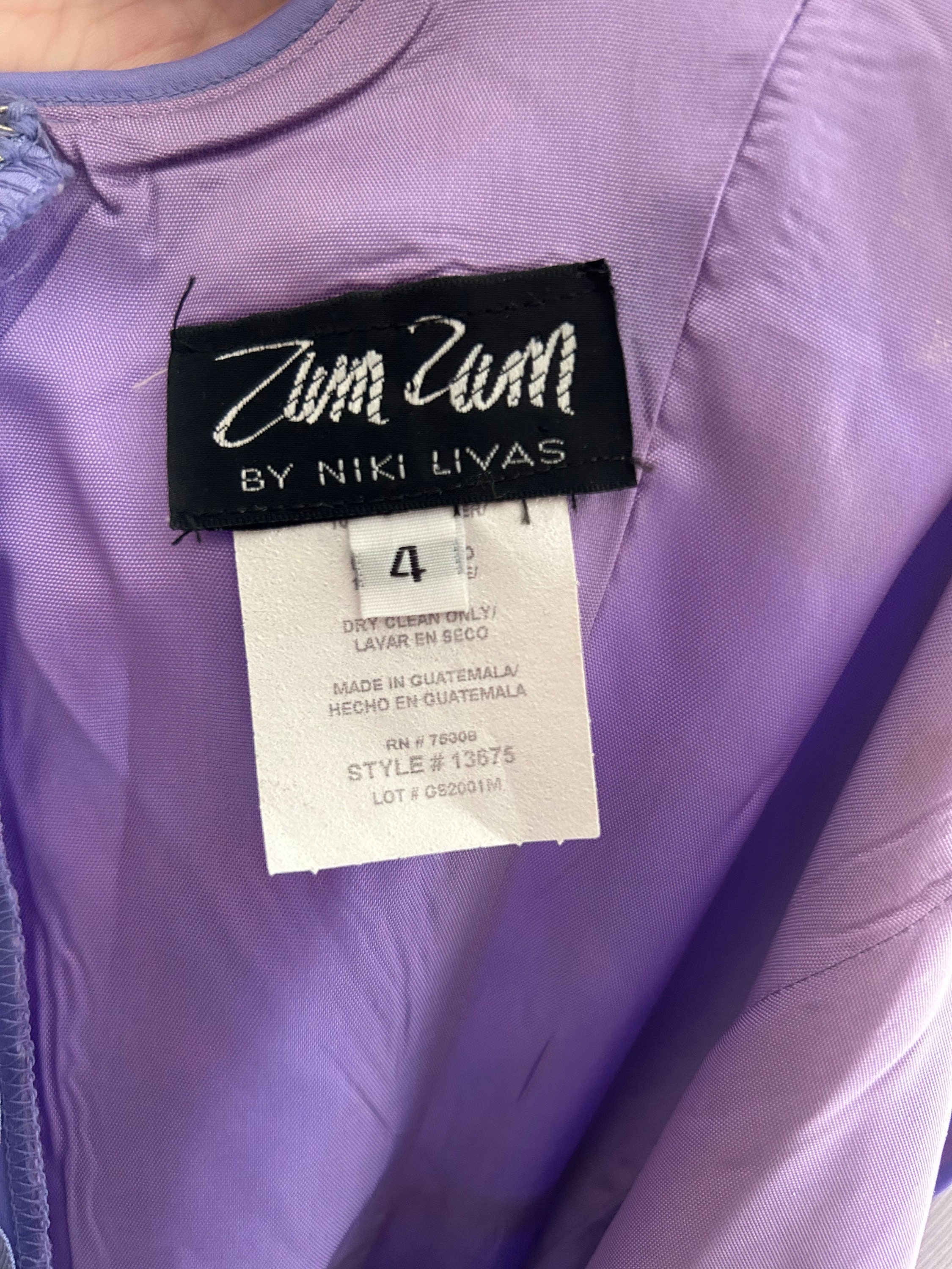 90s/y2k Zum Zum Light Purple Lavender A-line Formal Prom Dress With Tulle Size 4 - Etsy