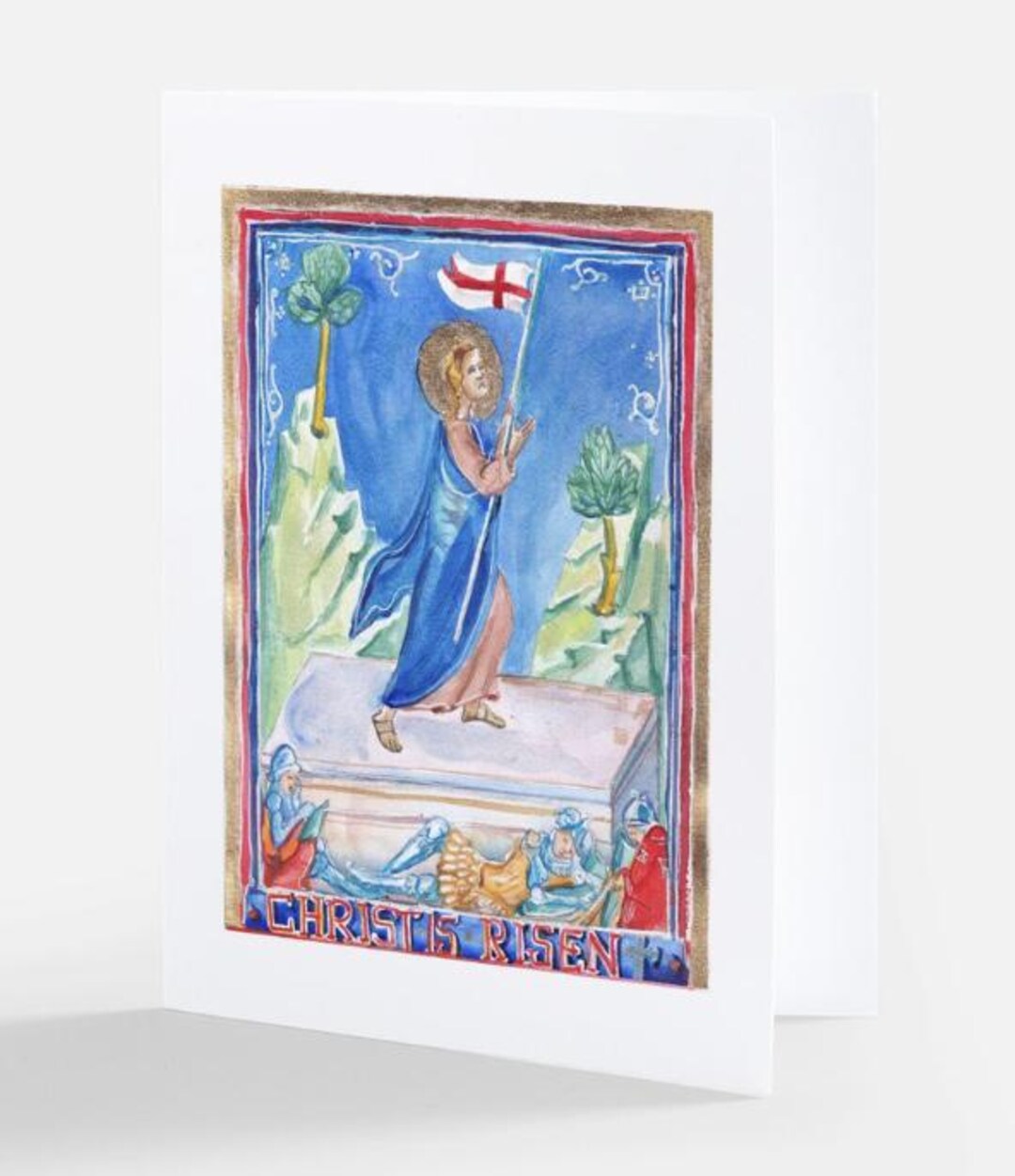Set of 4 Pascha (orthodox Easter) Greeting Cards - Paschal/watercolor ...