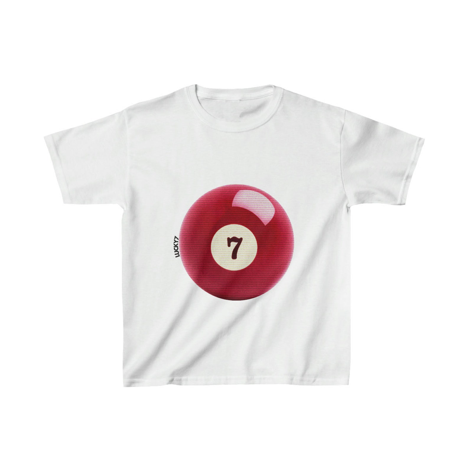 Lucky 7 Ball Graphic Baby Tee - Etsy