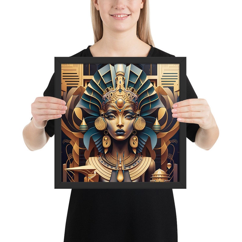 Unique Cleopatra Surreal Fantasy Abstract Infographic Print - Perfect ...