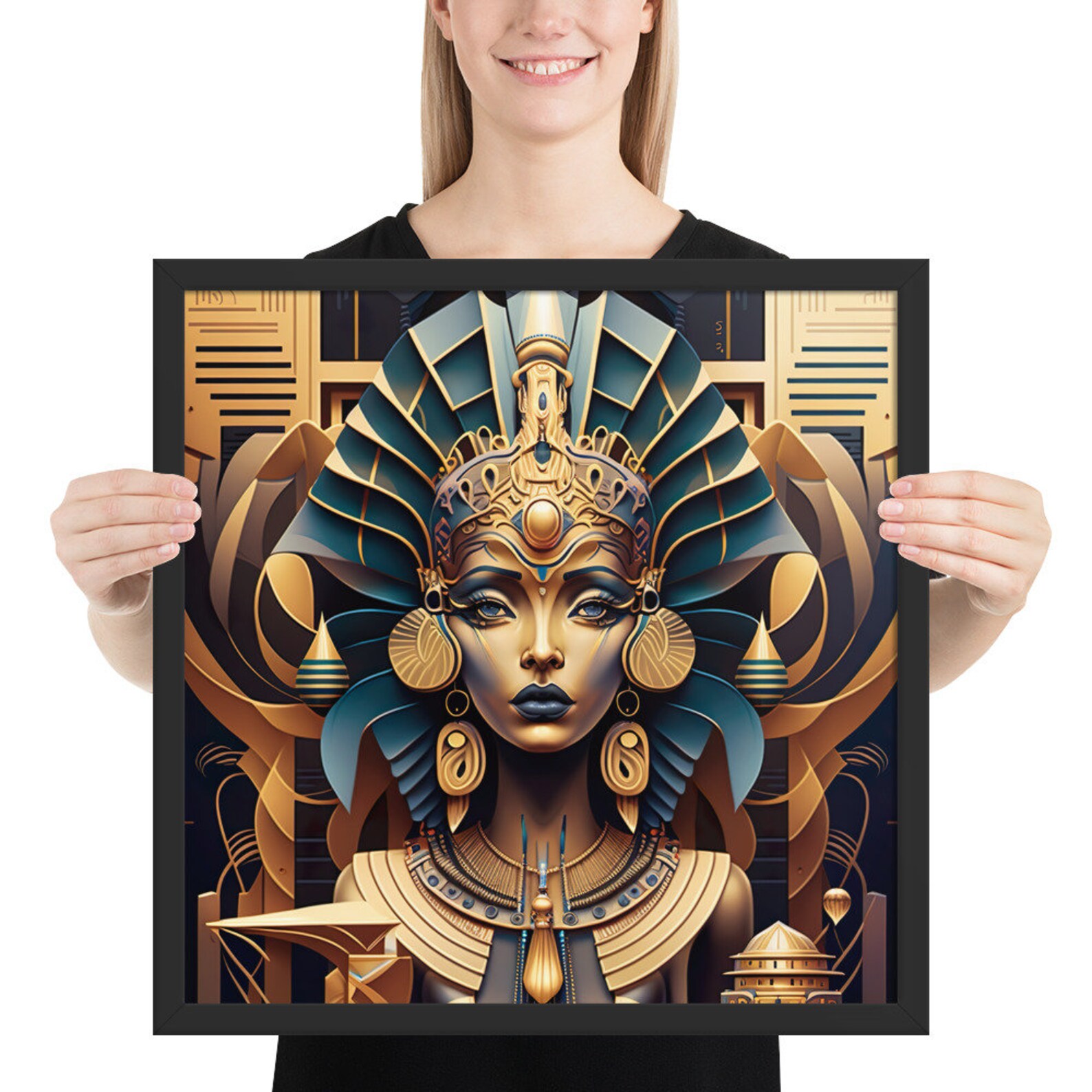 Unique Cleopatra Surreal Fantasy Abstract Infographic Print - Perfect ...