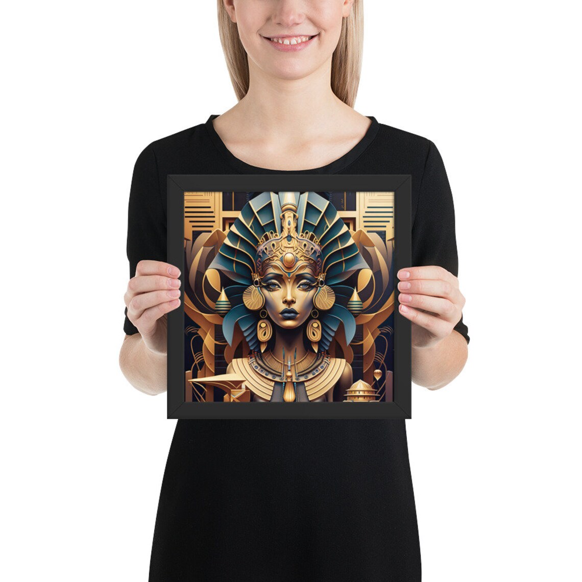 Unique Cleopatra Surreal Fantasy Abstract Infographic Print - Perfect ...