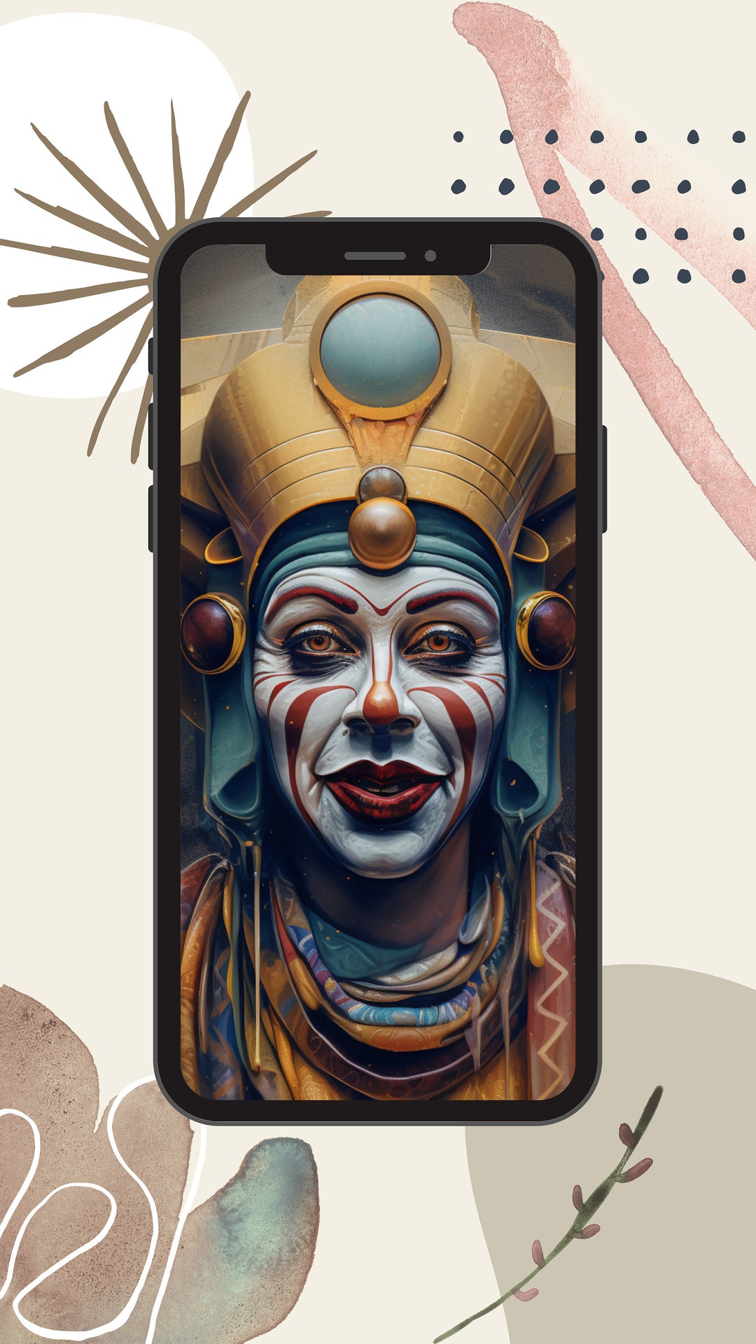 Cheerful Clown Phone Wallpaper - Add Fun and Whimsical Energy to Your ...