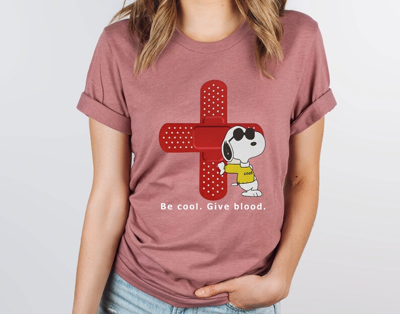 American Red Cross Snoopy Give Blood Shirt Snoopy Donate - Etsy
