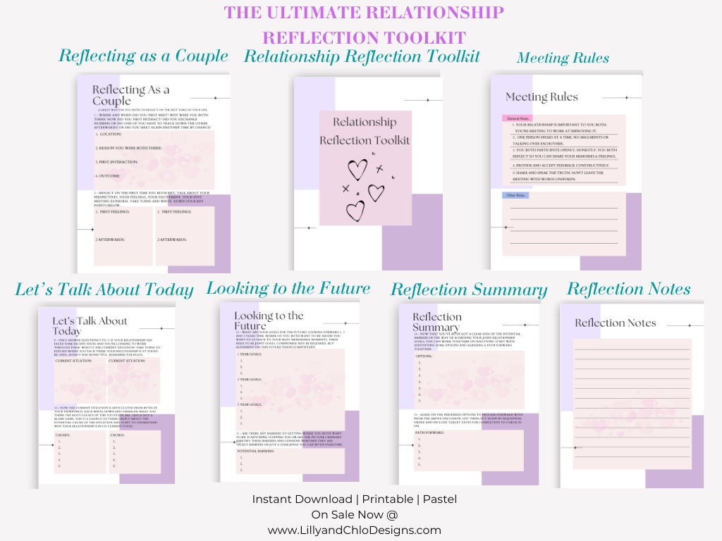 Couples Meeting Toolkit - Printable PDF Kit for Stronger Bonds ...