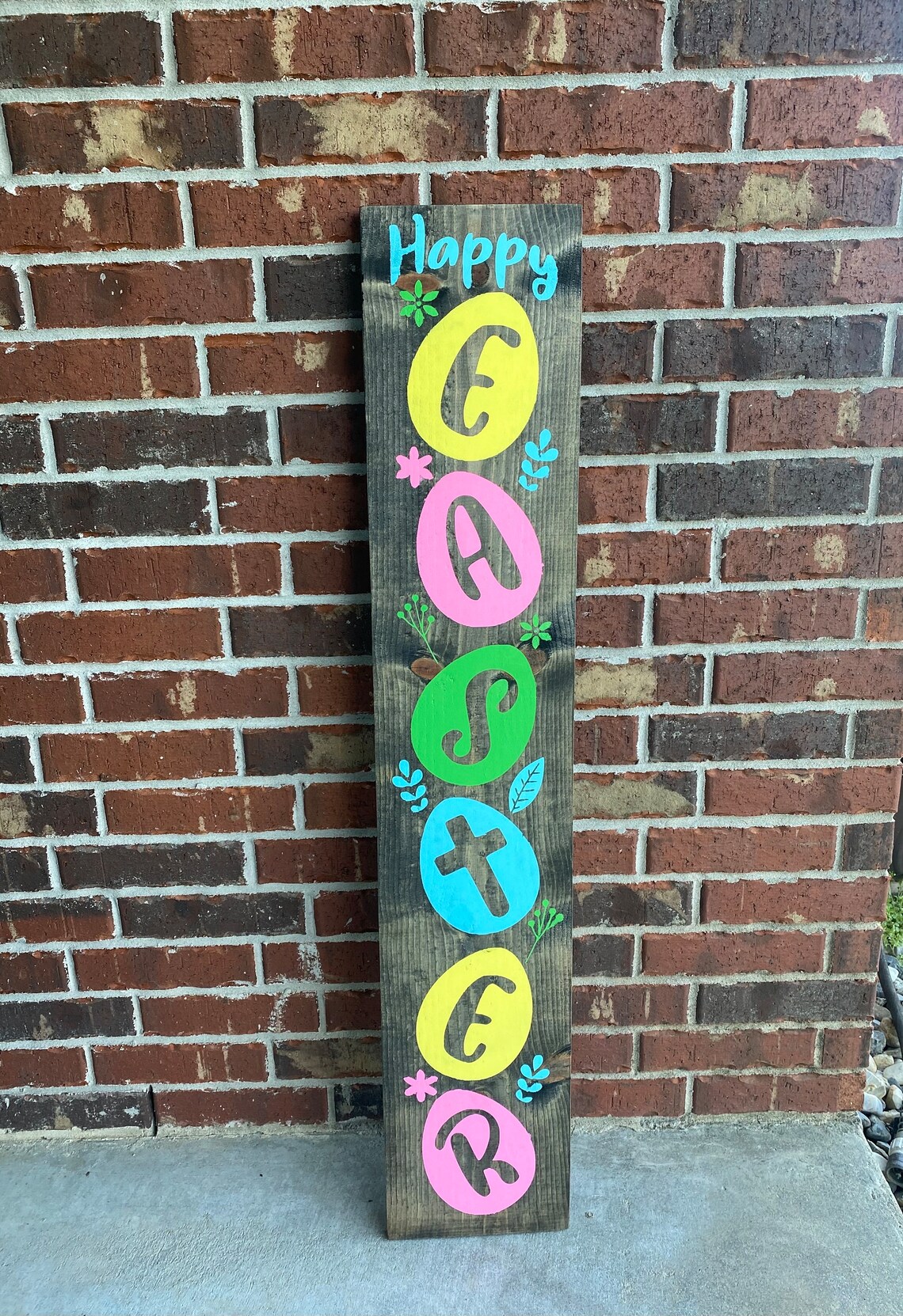 Easter Front Porch Sign, Peeps Sign, Easter Decor, Wood Sign, Happy ...