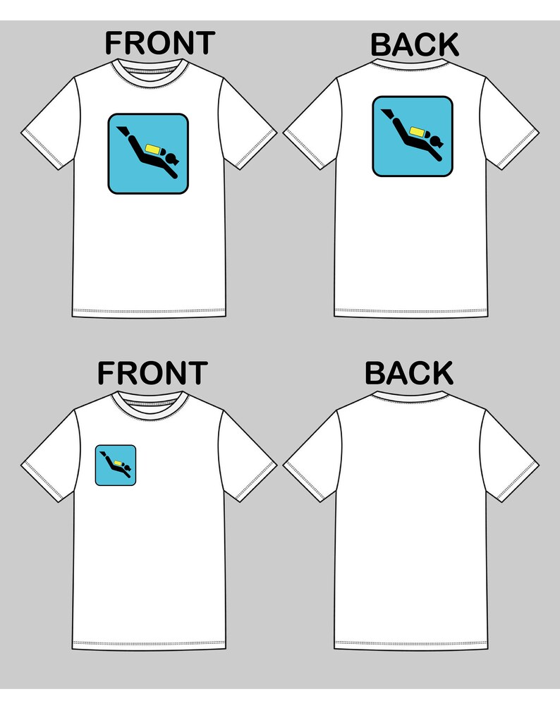 Scuba Symbol - Digital Download: Files SVG, PDF, PNG, Jpeg - Etsy