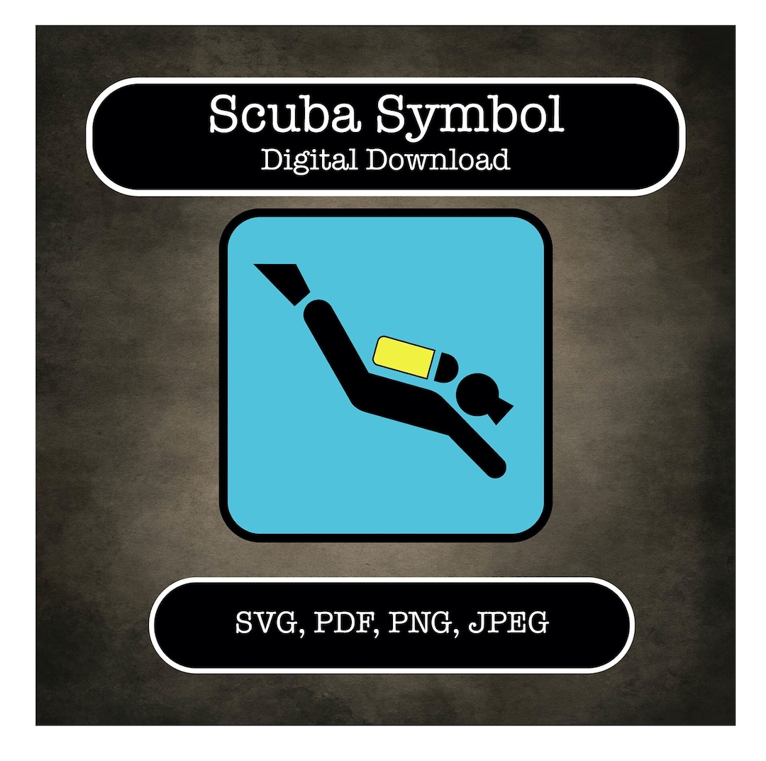 Scuba Symbol - Digital Download: Files SVG, PDF, PNG, Jpeg - Etsy