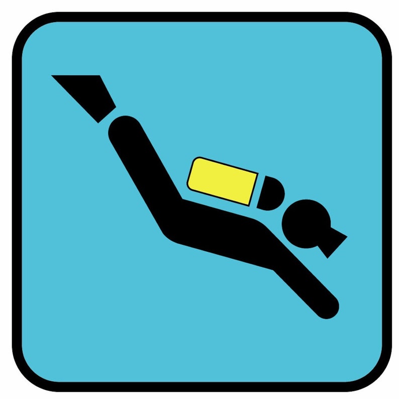 Scuba Symbol - Digital Download: Files SVG, PDF, PNG, Jpeg - Etsy