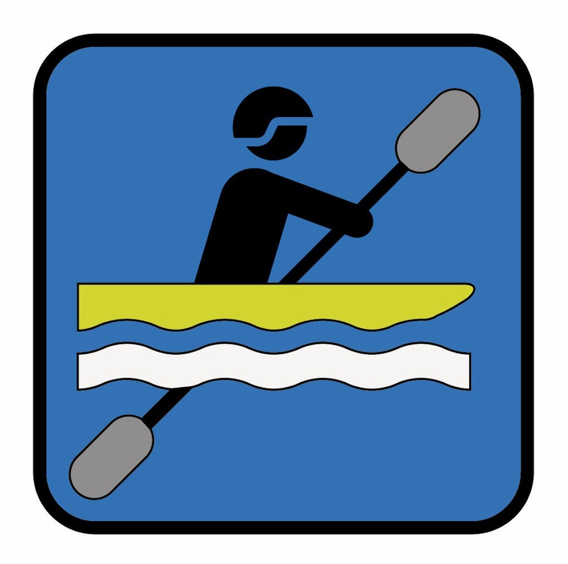 Kayak Symbol - Digital Download: Files SVG, PDF, PNG, Jpeg - Etsy