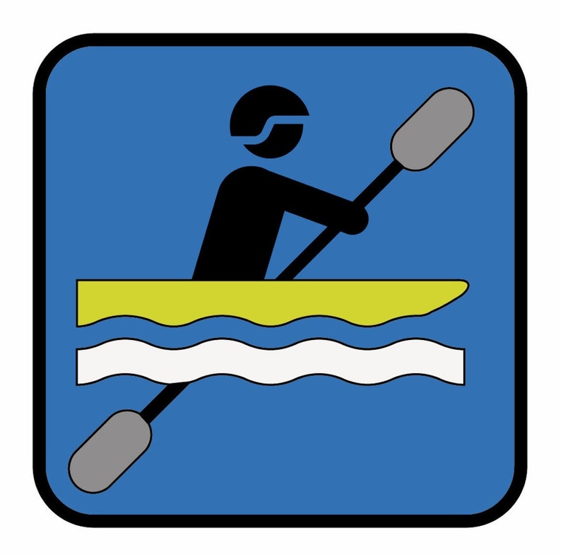 Kayak Symbol - Digital Download: Files SVG, PDF, PNG, Jpeg - Etsy