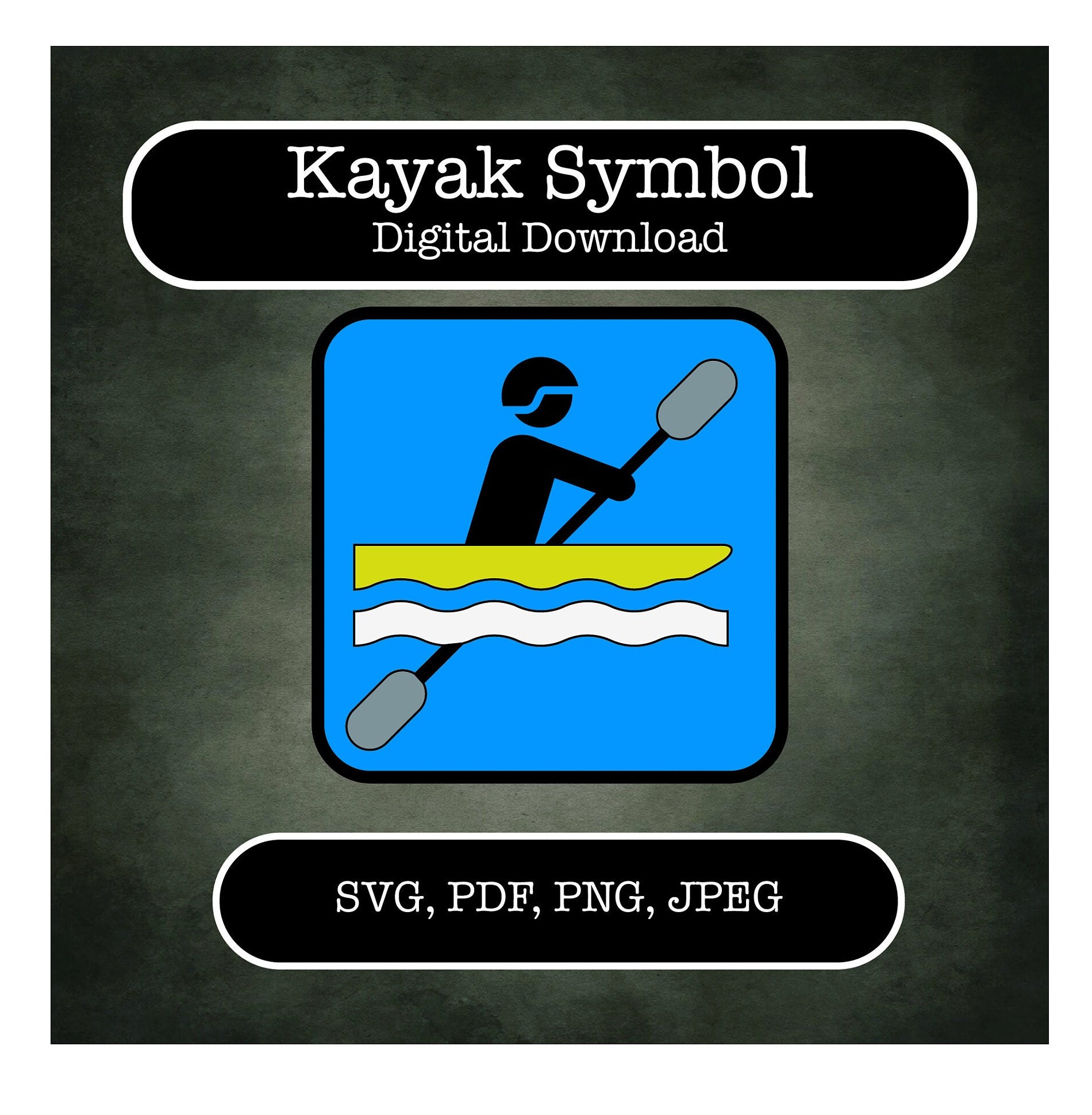 Kayak Symbol Digital Download: Files SVG, PDF, PNG, Jpeg - Etsy UK