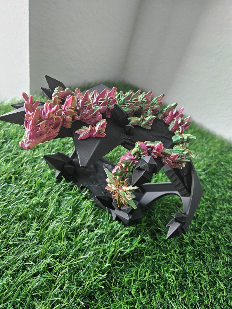 Fantasy Collectibles, Articulating Dragon Display Stand, Crystal Cave ...