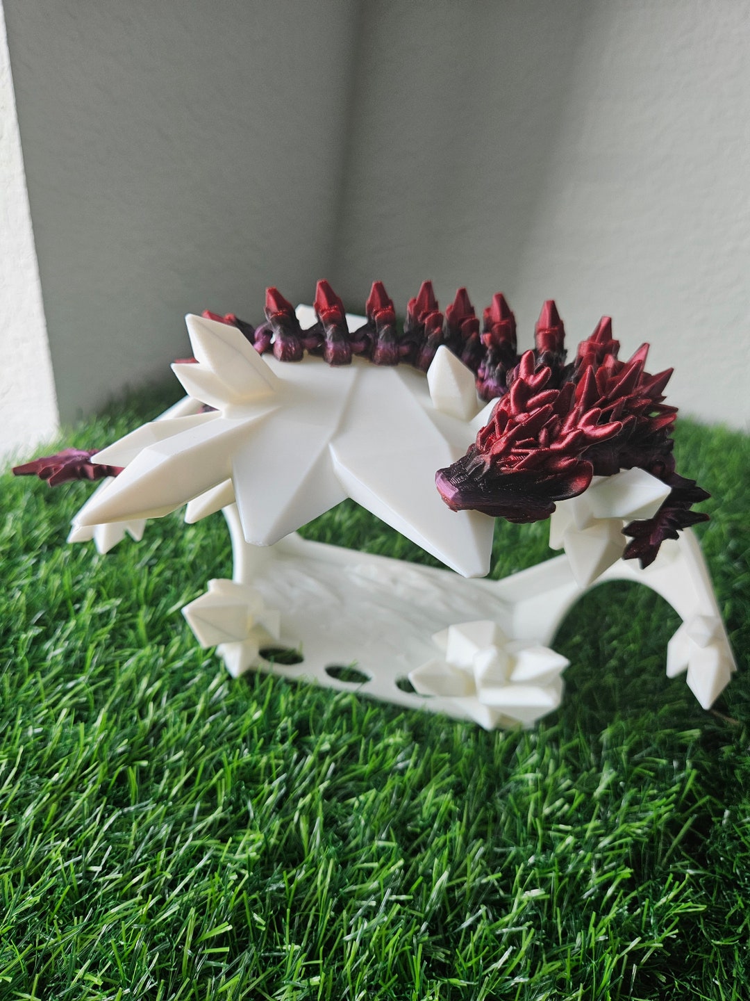 Fantasy Collectibles, Articulating Dragon Display Stand, Crystal Cave ...