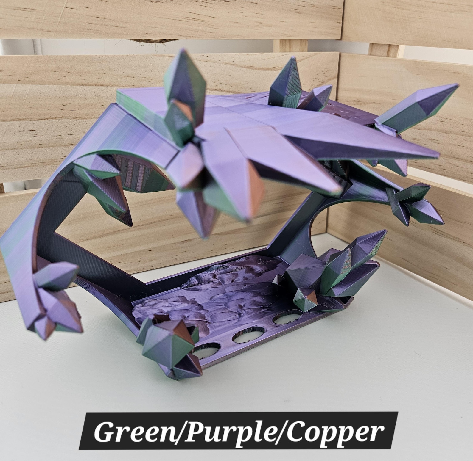 Fantasy Collectibles, Articulating Dragon Display Stand, Crystal Cave ...